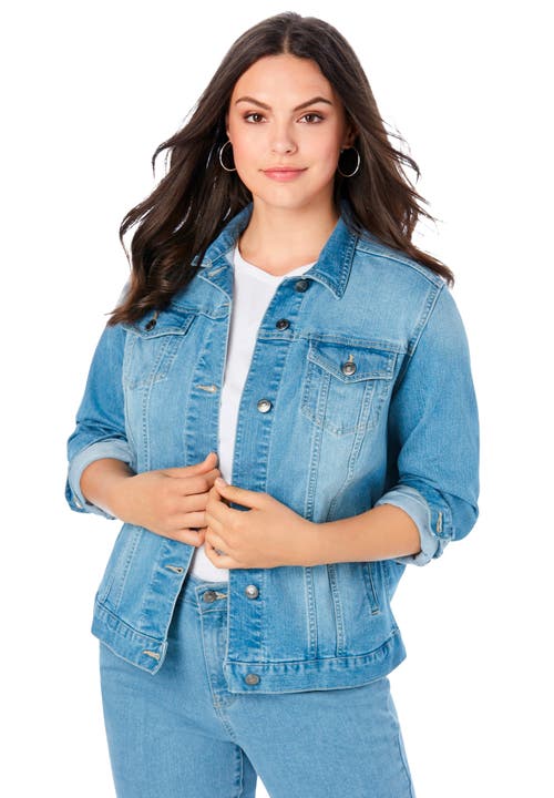 ROAMAN'S Roaman's Classic Stretch Denim Jacket
